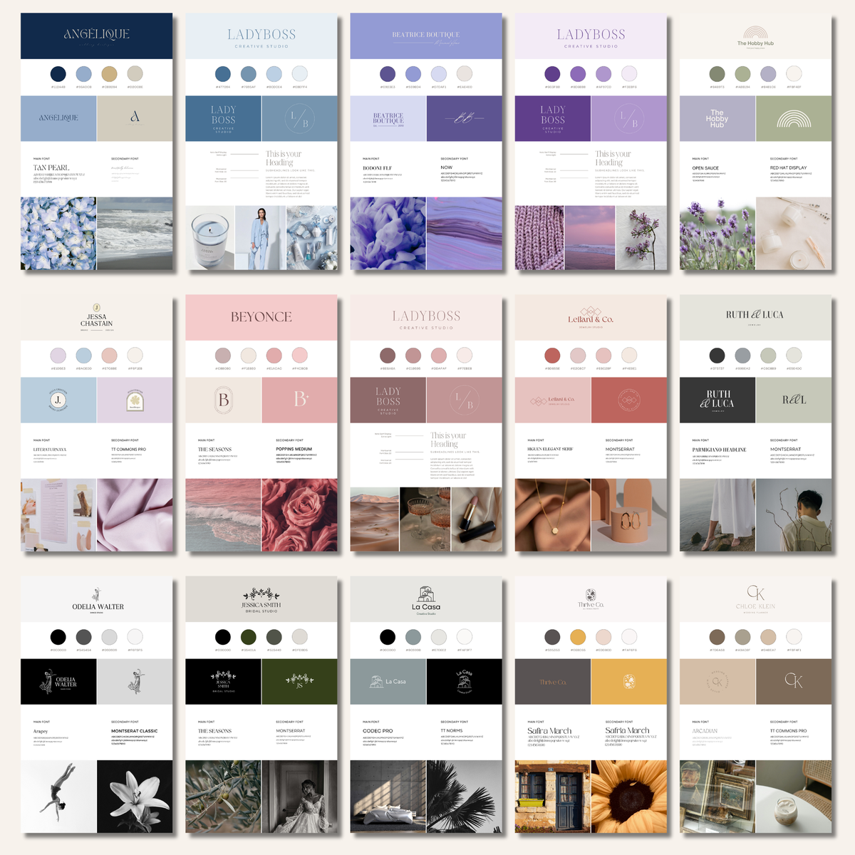 Brand Identity Templates for Canva Branding Kits | Elevate Her Studio