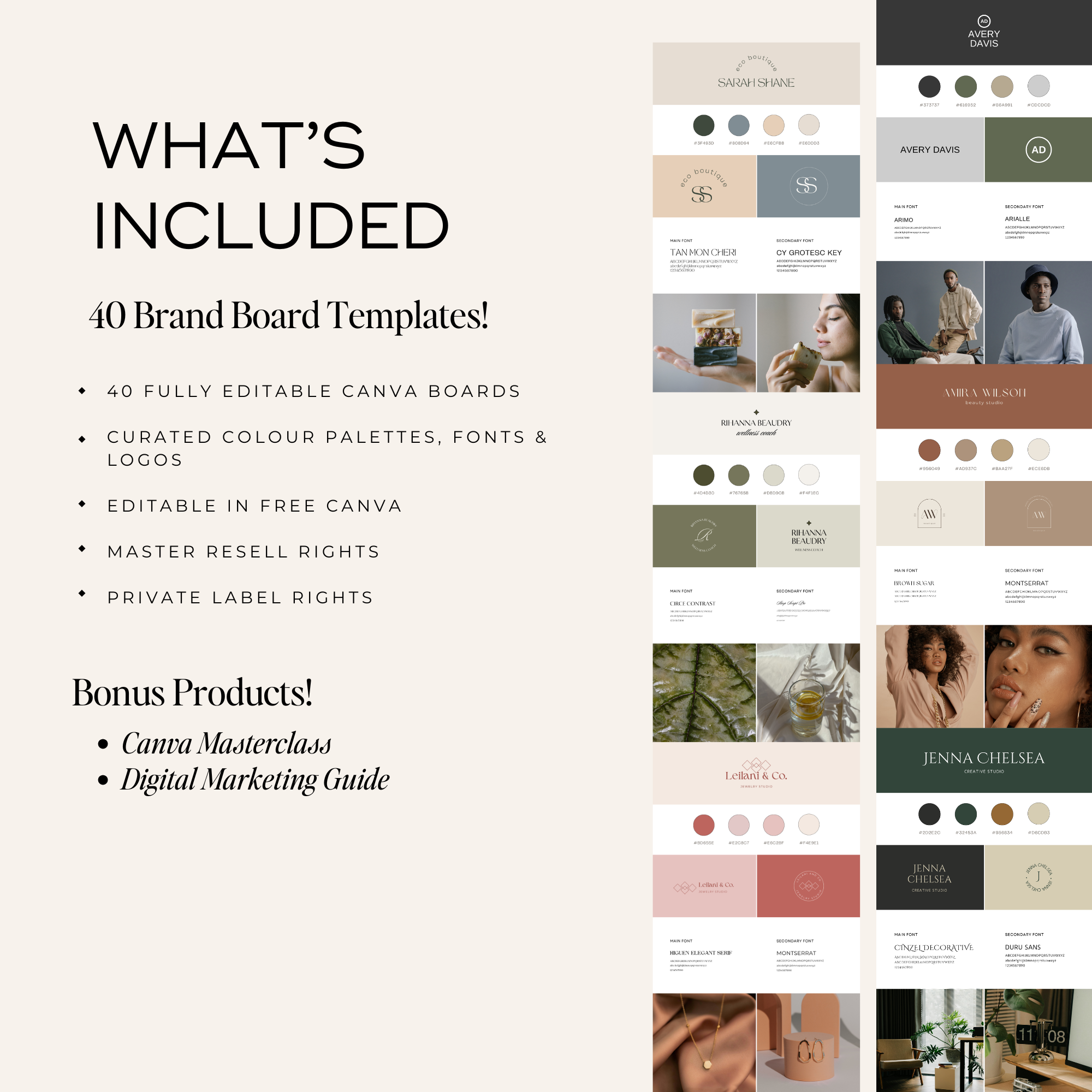 Brand Identity Templates For Canva Branding Kits Elevate Her Studio Brand Identity Templates For Canva Branding Kits Elevate Her Studio